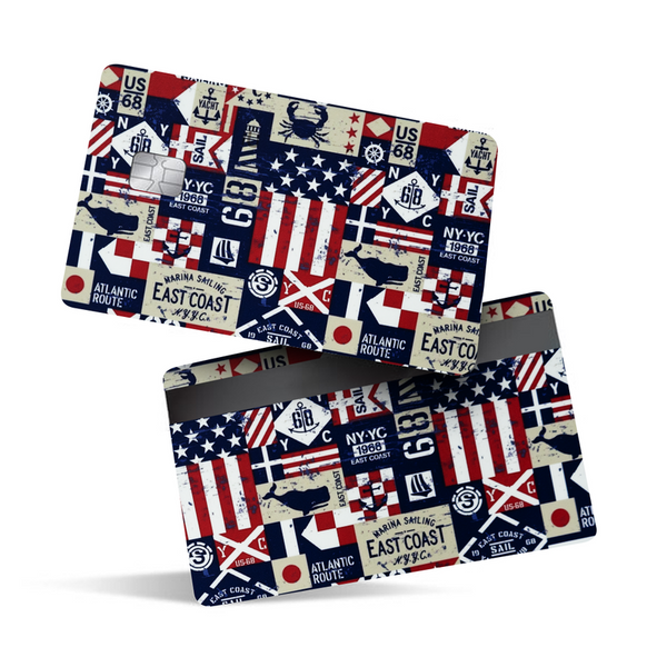 Best Abstract USA Flag Debit Card Skins & Credit Card Wraps|Customize ...