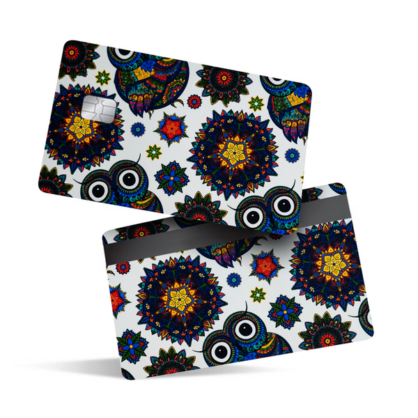 Best Owl Mandala Debit Card Skins & Credit Card Wraps|Customize Your ...