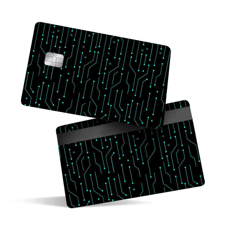 Best Circuit Line Pattern Debit Card Skins & Credit Card Wraps ...
