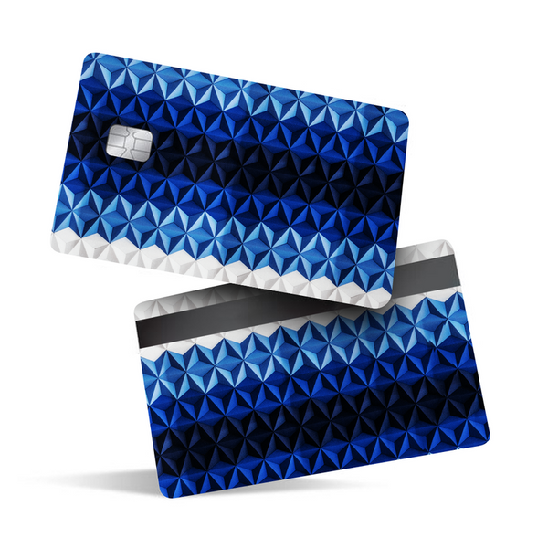 Best Blue Diamond Pattern Debit Card Skins & Credit Card Wraps ...