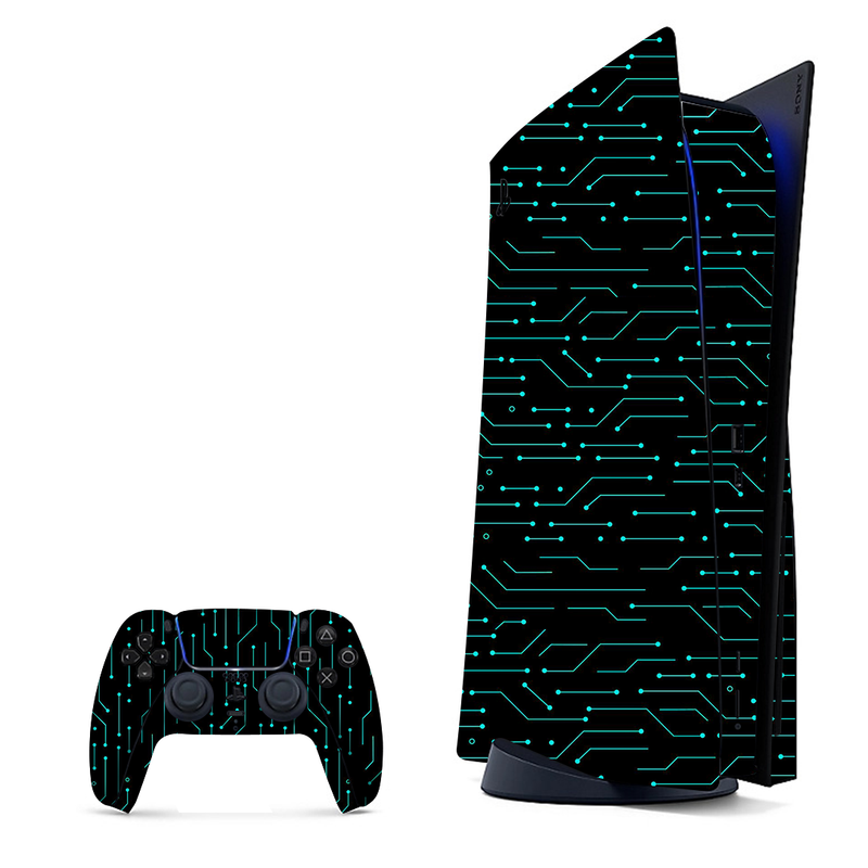 PS5 Circuit Line Pattern Skins & Controller Wraps | Customize Your ...