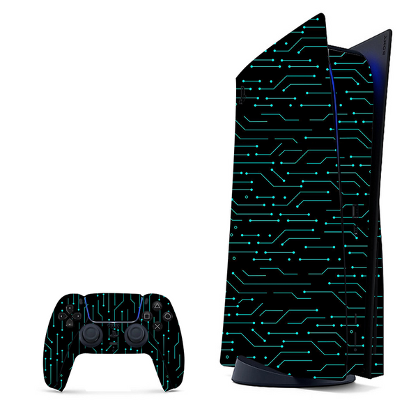 PS5 Circuit Line Pattern Skins & Controller Wraps | Customize Your ...